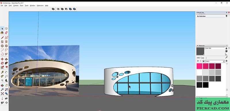 ویدیو آموزش فارسی نرم افزار اسکچاپ (sketchup) - تمرین شماره 3 مدلینگ ...